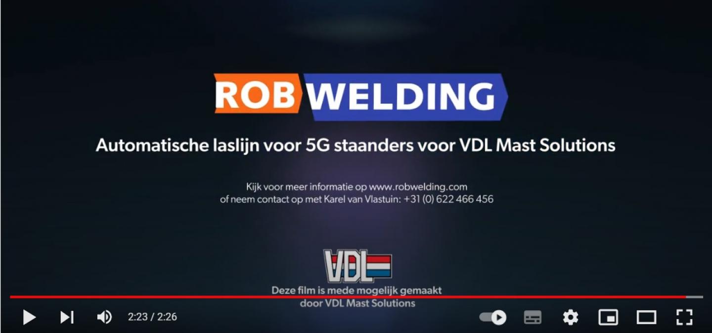 Robotoplossing voor VDL Mast Solutions - RobWelding